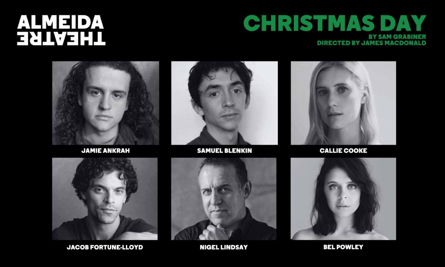 Cast set for Sam Grabiner’s Christmas Day at Almeida Theatre – The ...